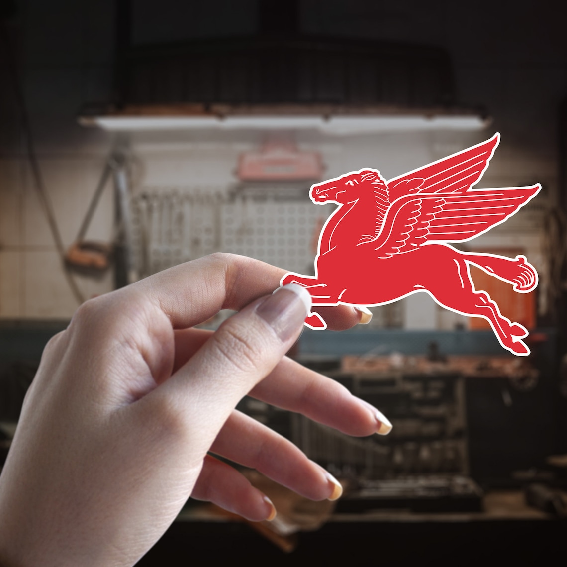 Mobil Pegasus Logo Vinyl Decal Sticker multiple Sizes free Shipping - Etsy