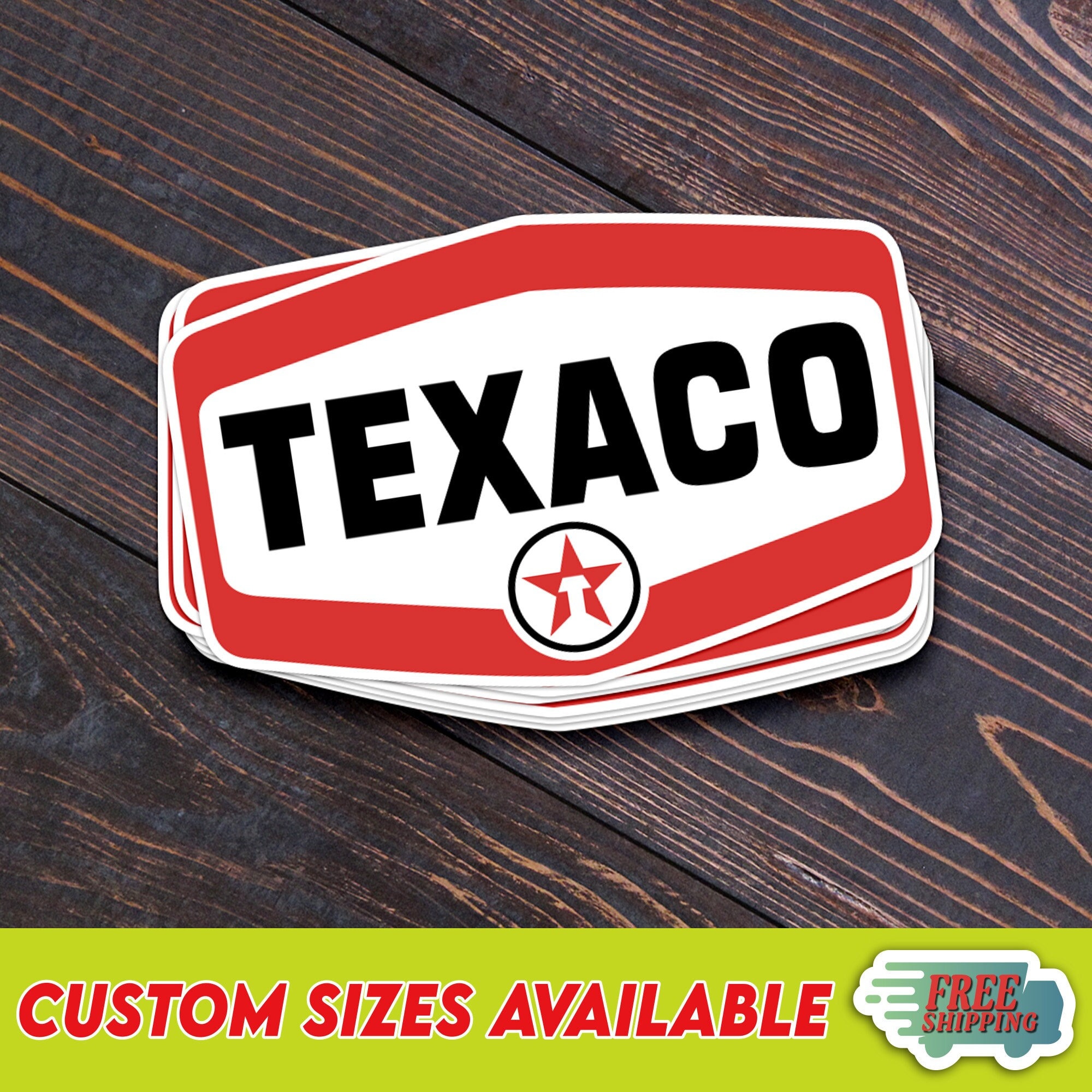 TEXACO Logo Vinyl Decal Sticker multiple Sizes free Shipping - Etsy