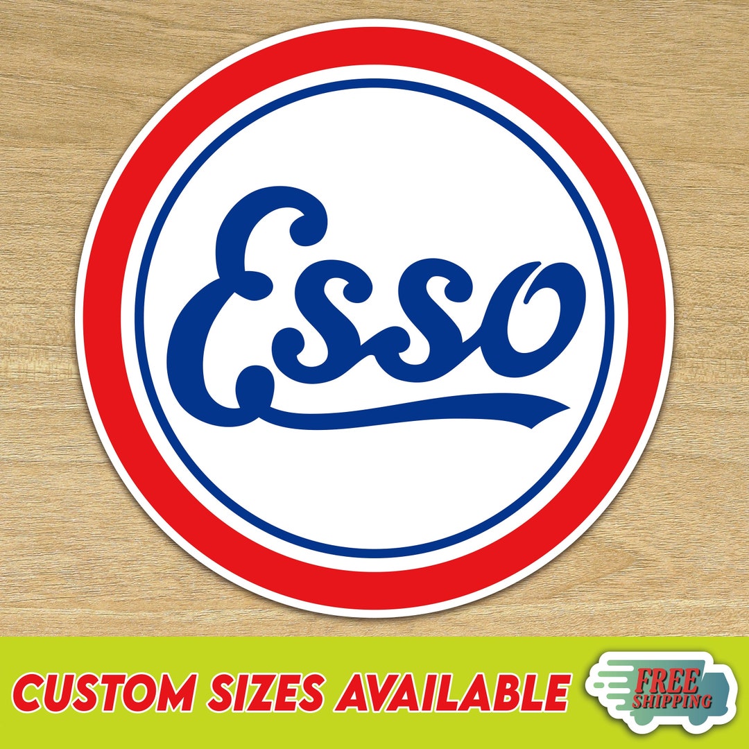 ESSO Logo Vinyl Decal Sticker - *multiple Sizes* - **free Shipping** - Etsy