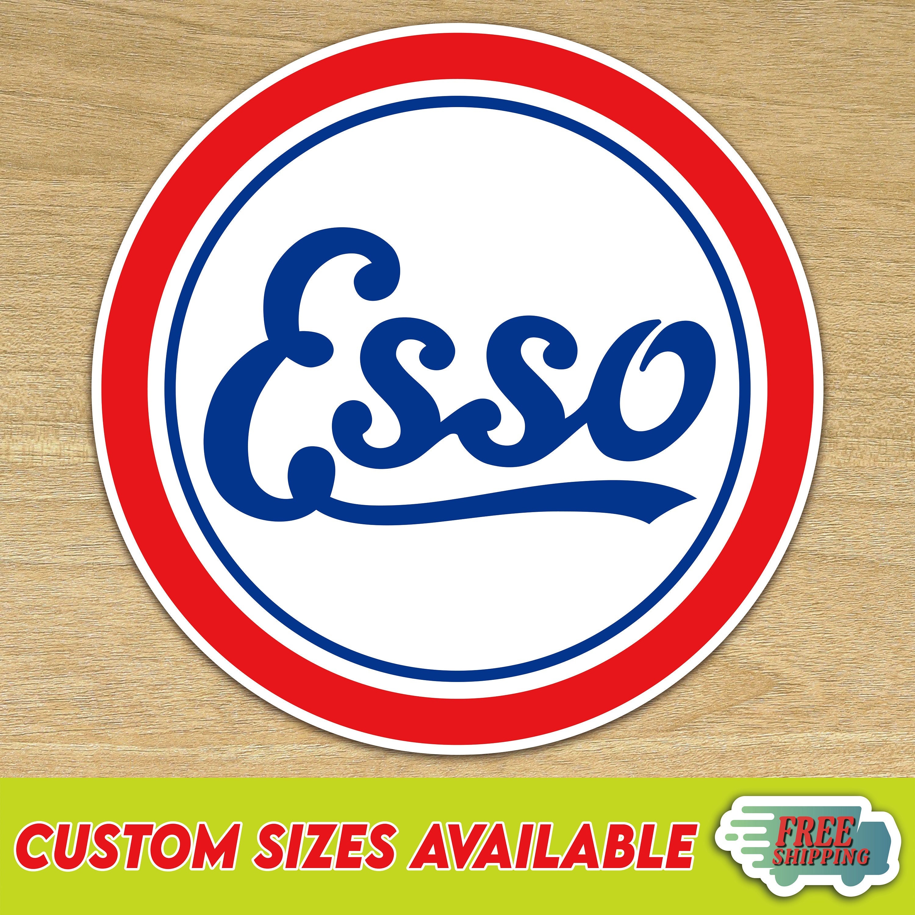 ESSO Logo Vinyl Decal Sticker multiple Sizes free Shipping - Etsy