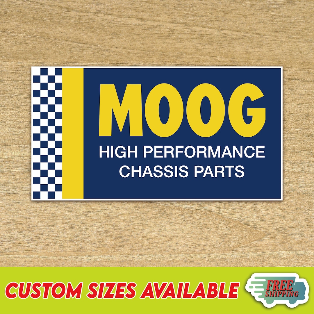 Moog High Performance Chassis Logo Vinyl Decal Sticker - *multiple ...