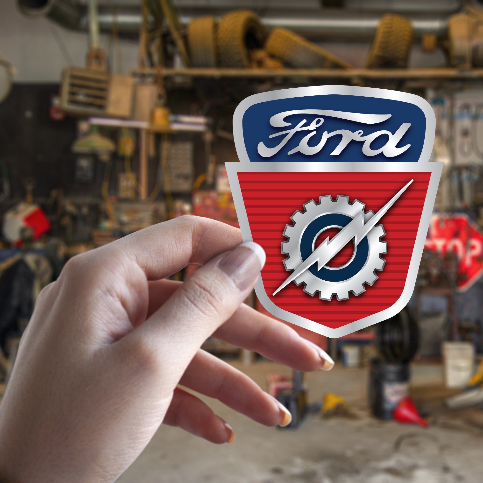 1954-1956 Ford F-100 Truck Emblem Vinyl Decal Sticker - "multiple Sizes ...