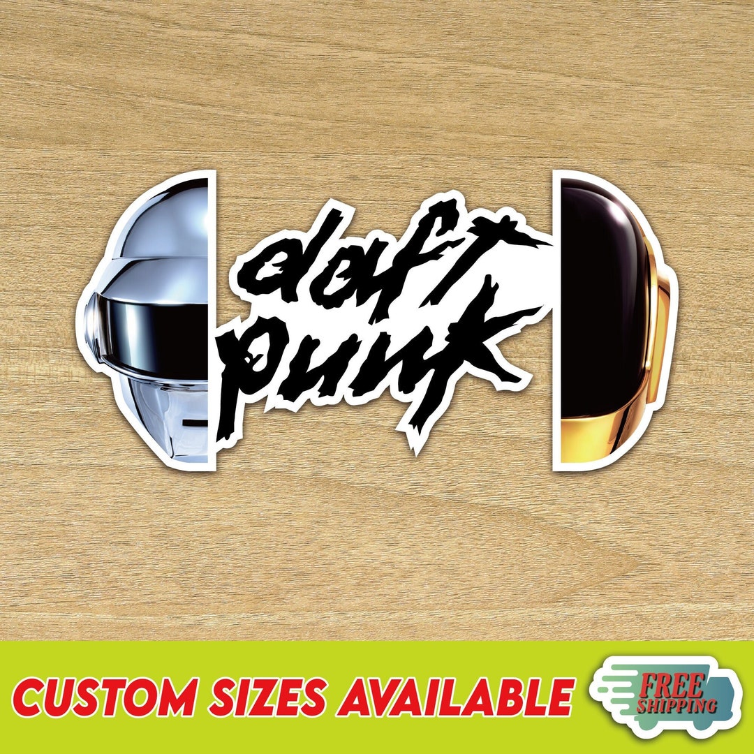 Daft Punk Logo Vinyl Decal Sticker multiple Sizes free - Etsy