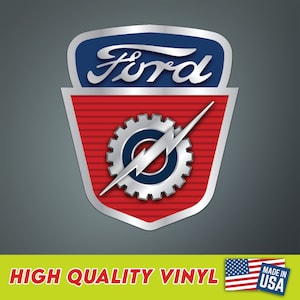1954-1956 Ford F-100 Truck Emblem Vinyl Decal Sticker - "multiple Sizes ...