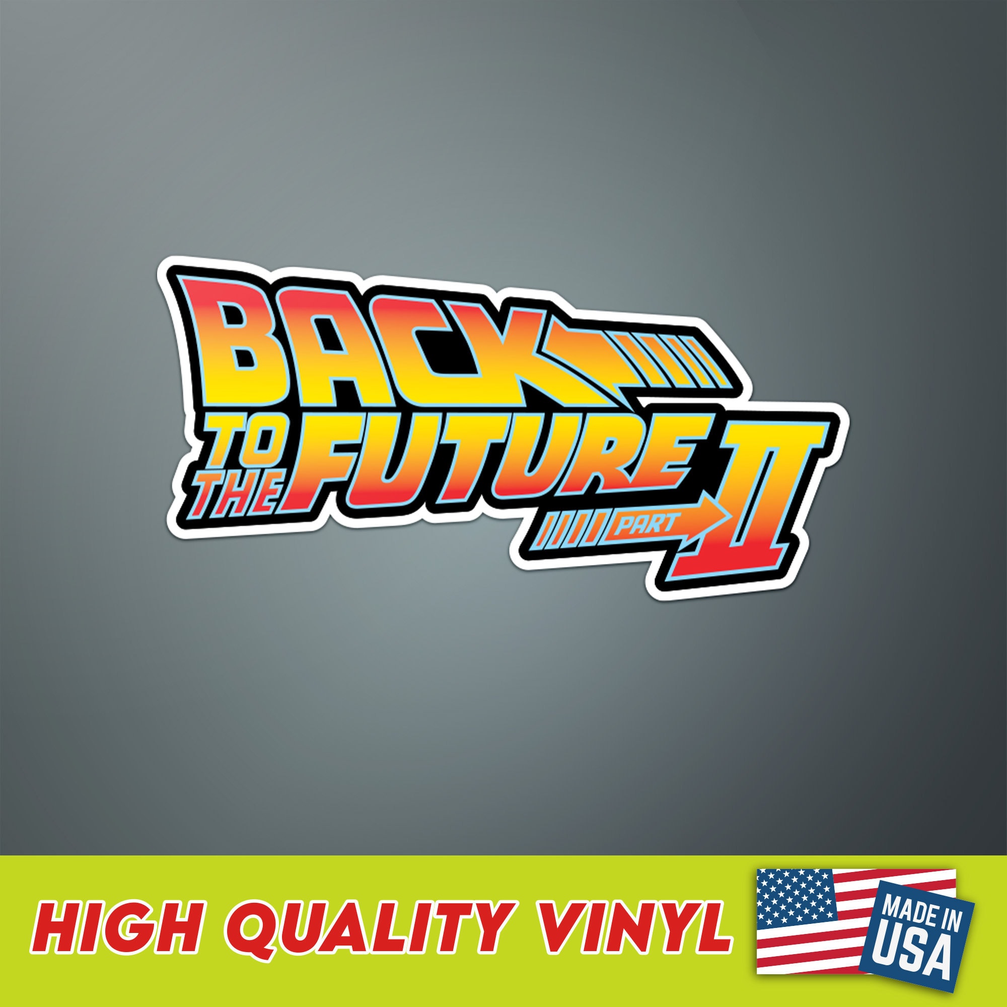 Back to the Future Part II Logo Vinyl Decal Sticker - *multiple Sizes ...