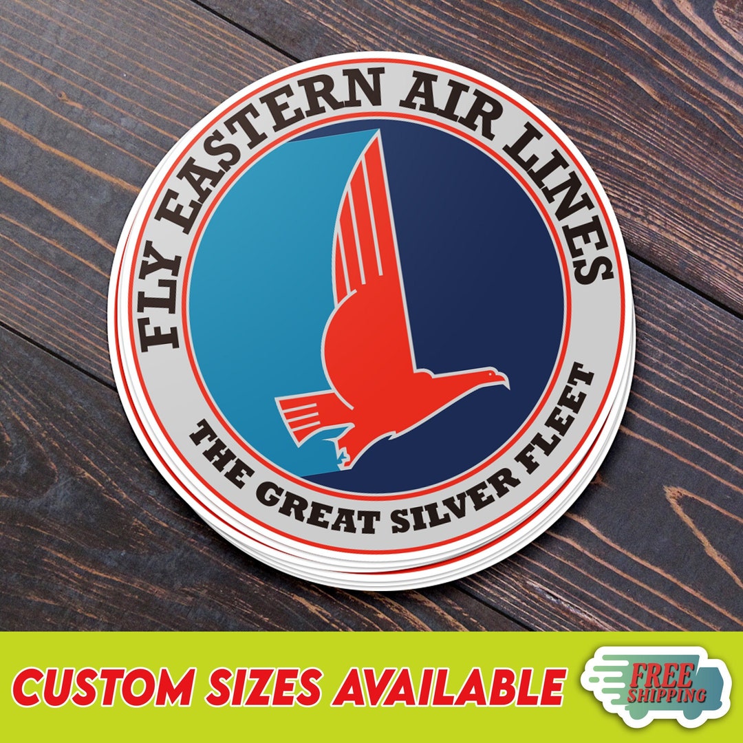 Eastern Airlines Round Logo Vinyl Decal Sticker multiple Sizes free ...
