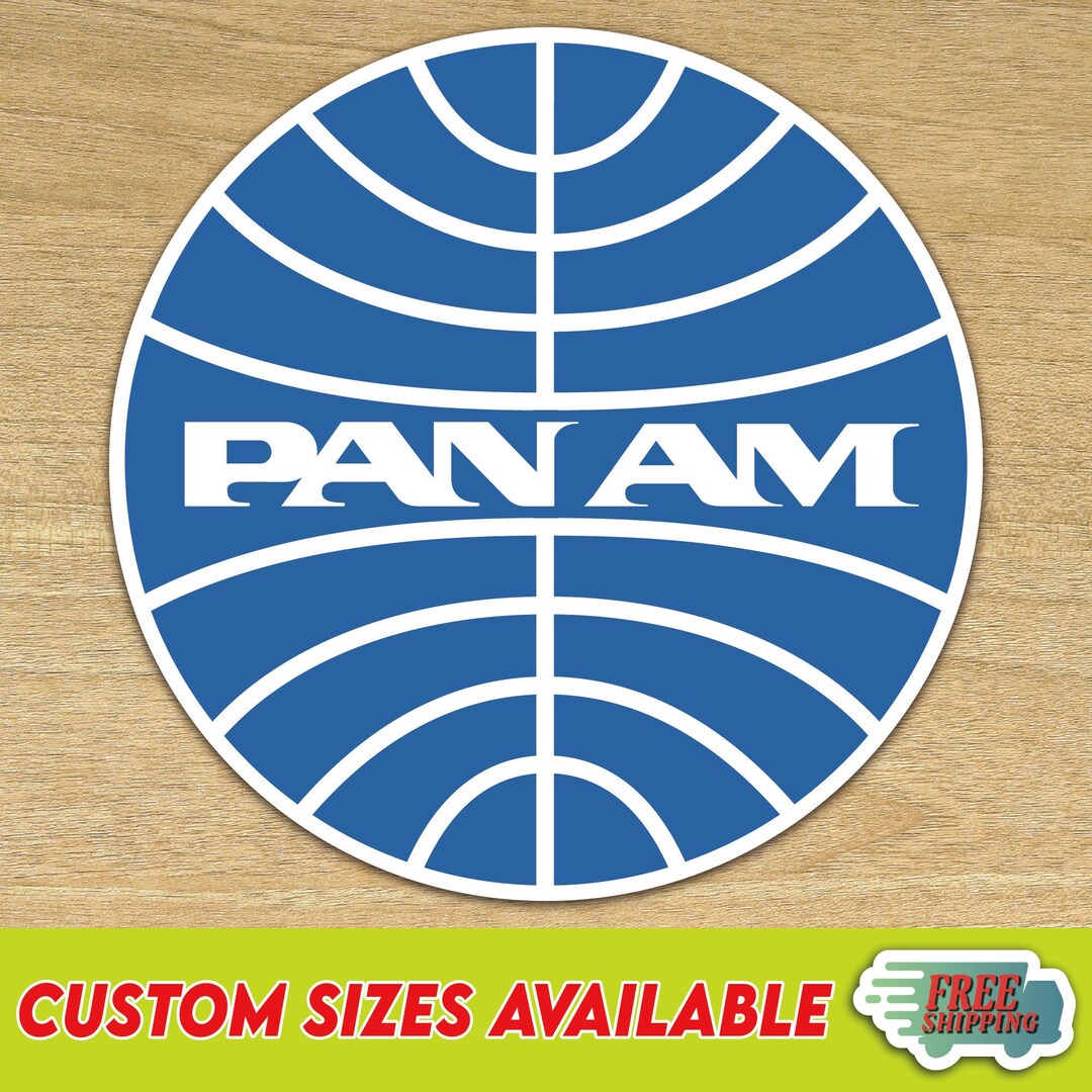 PAN AM AIRLINES Logo Vinyl Decal Sticker (pan American World Airways ...