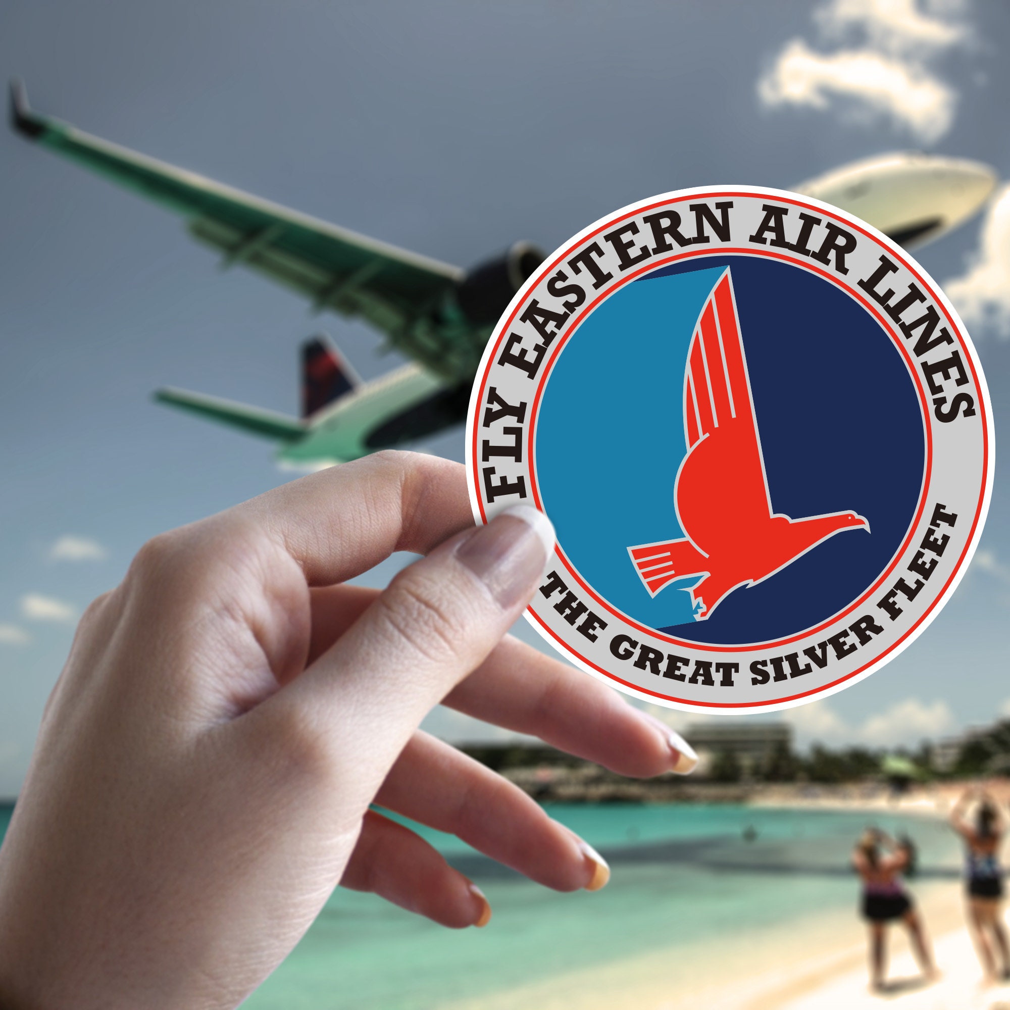 Eastern Airlines Round Logo Vinyl Decal Sticker multiple - Etsy