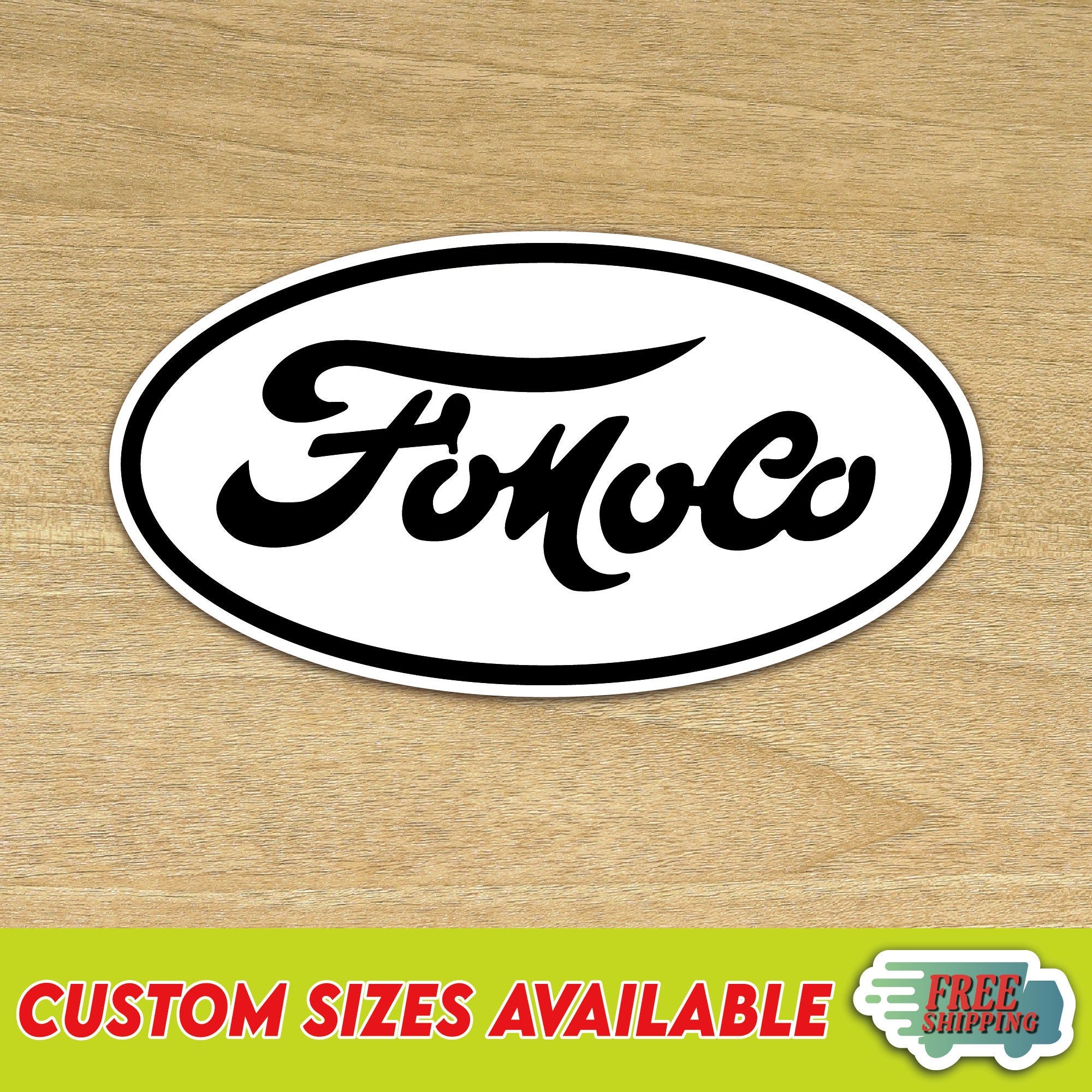 Vintage Ford fomoco Logo Vinyl Decal Sticker multiple Sizes free ...