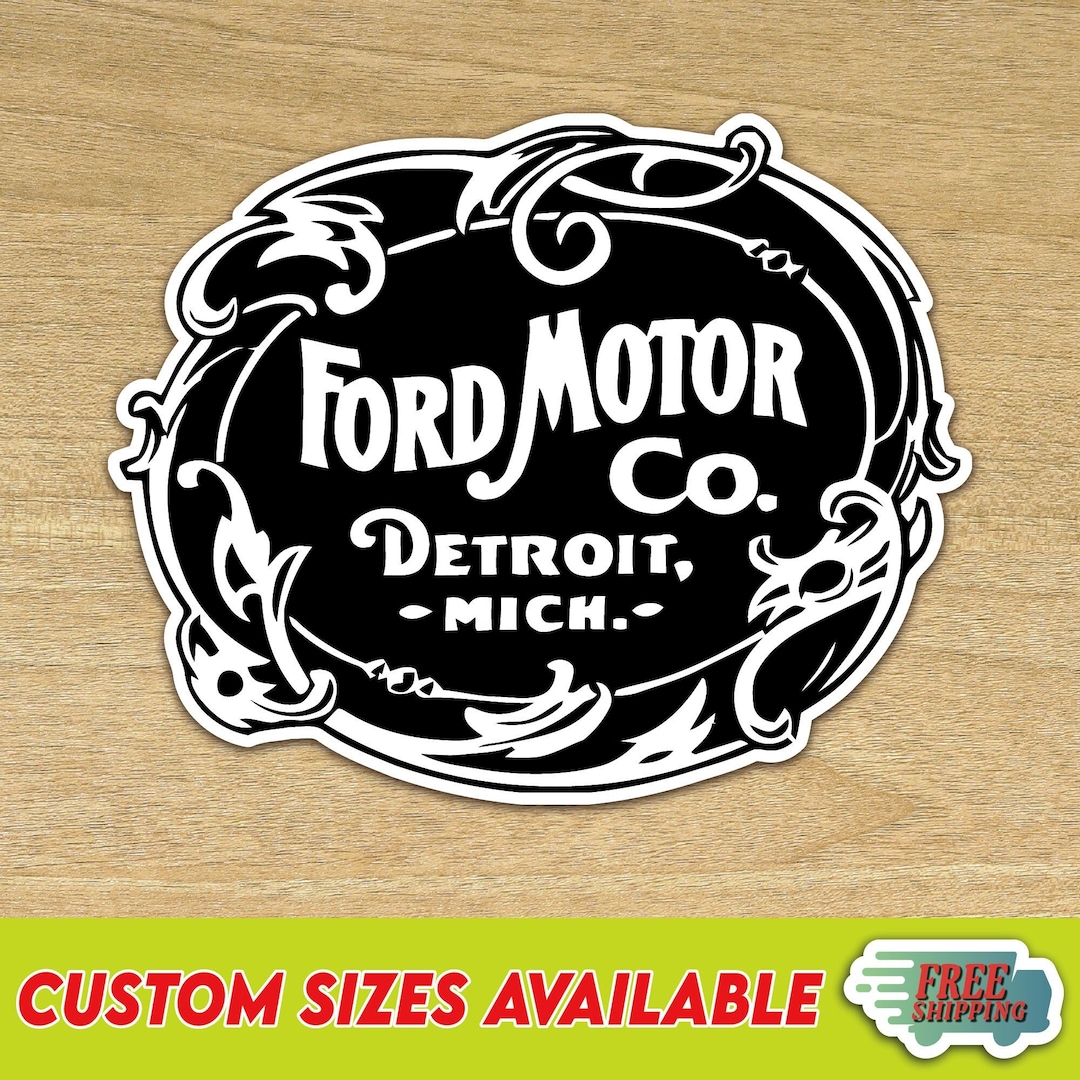 Vintage Ford Motor Company Logo Vinyl Decal Sticker - "multiple Sizes ...