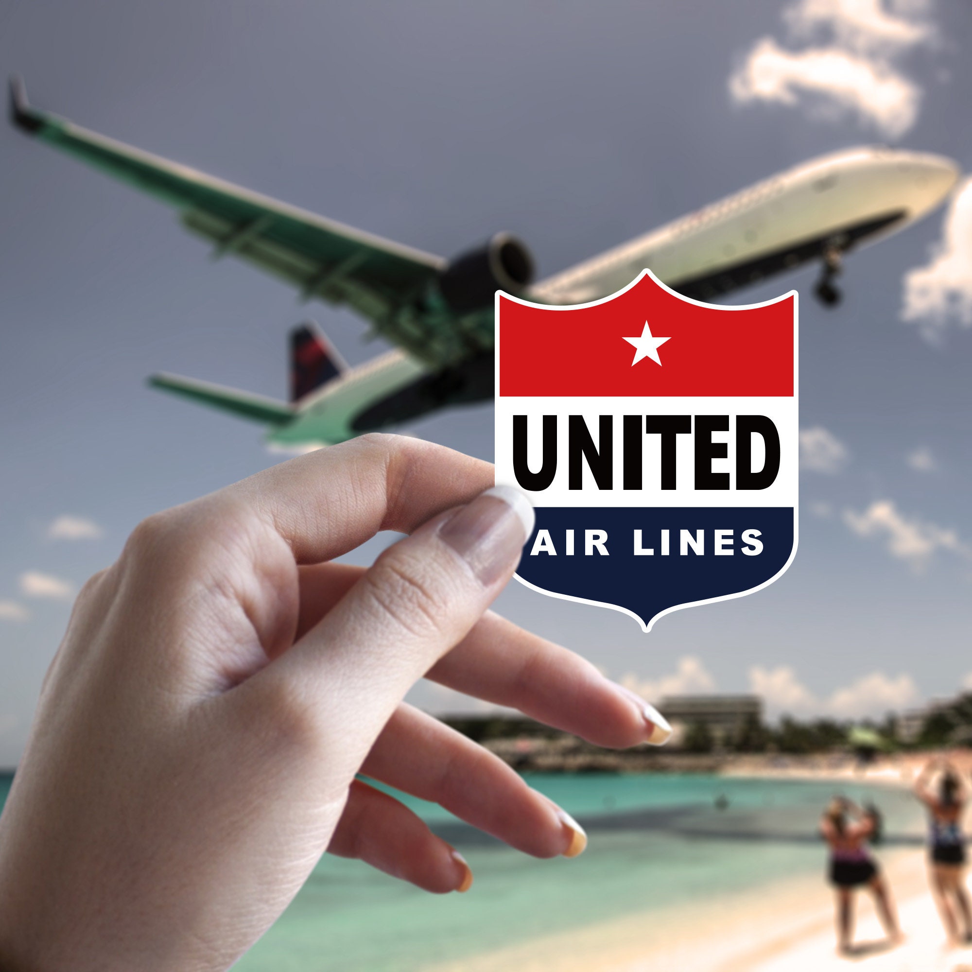 UNITED AIRLINES Logo Vinyl Decal Sticker - *multiple Sizes* - **free ...