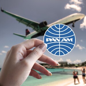 PAN AM AIRLINES Logo Vinyl Decal Sticker (pan American World Airways ...