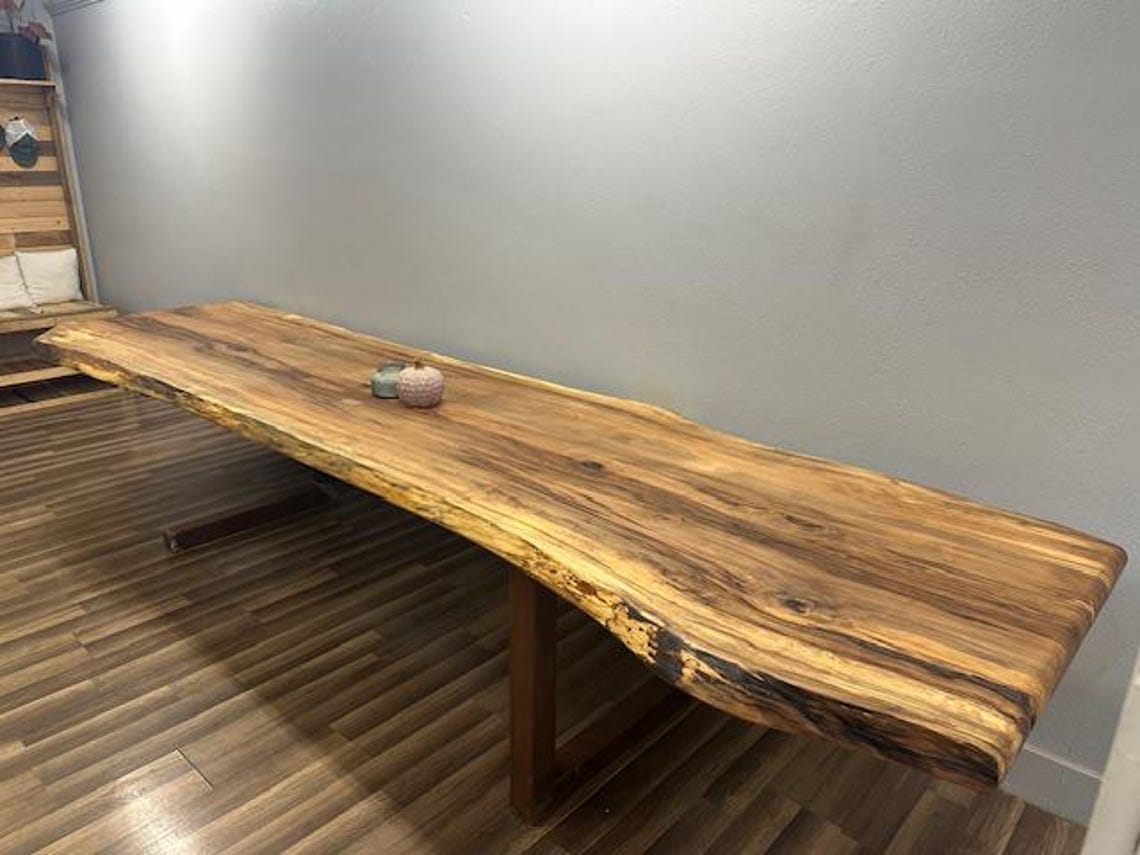 Pignut Hickory 12ft Dining Room Table - Etsy