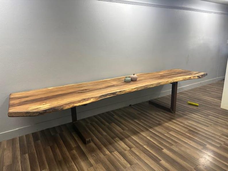 Pignut Hickory 12ft Dining Room Table - Etsy