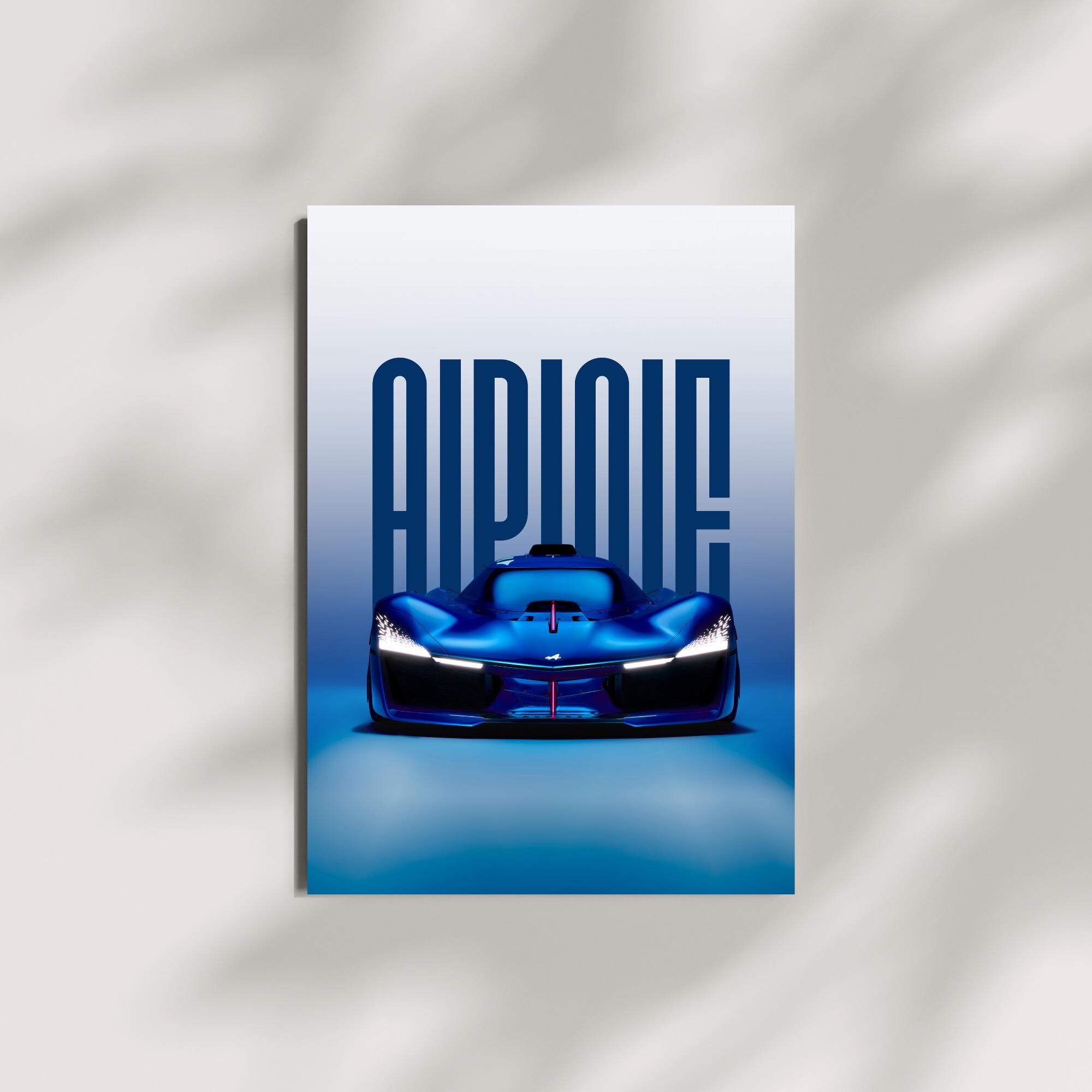 Car Poster, Alpine Hypercar Wall Art, Unframed Print, Automotive Decor ...