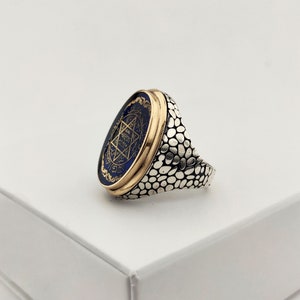 Silver Islamic Ring, Seal of Solomon Ring, King Solomon Talisman ...