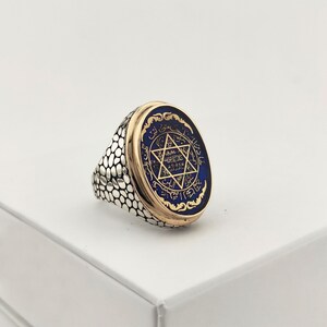 Silver Islamic Ring, Seal of Solomon Ring, King Solomon Talisman ...
