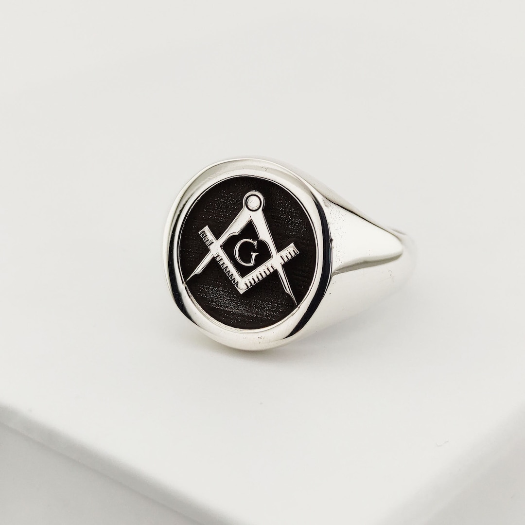 Silver Masonic Rings, Masonic Rings With Lodge Number, Custom Silver ...