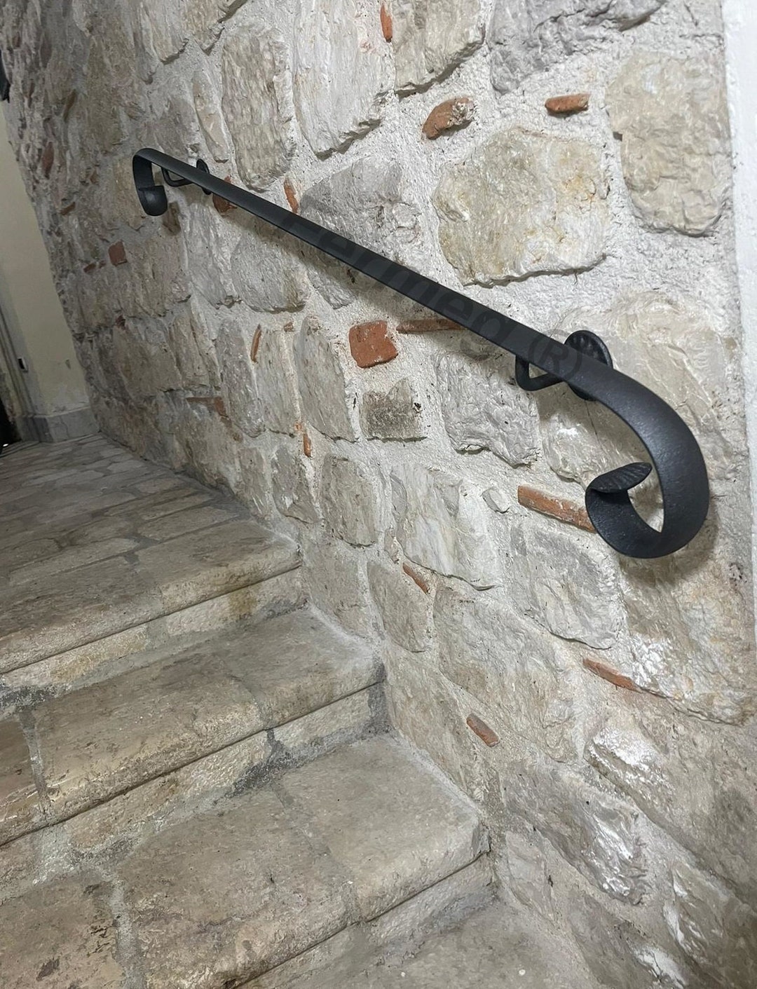 Wrought Iron Handrail With Amalfi Hedgehog From 50 to 450 Cm Suitable ...