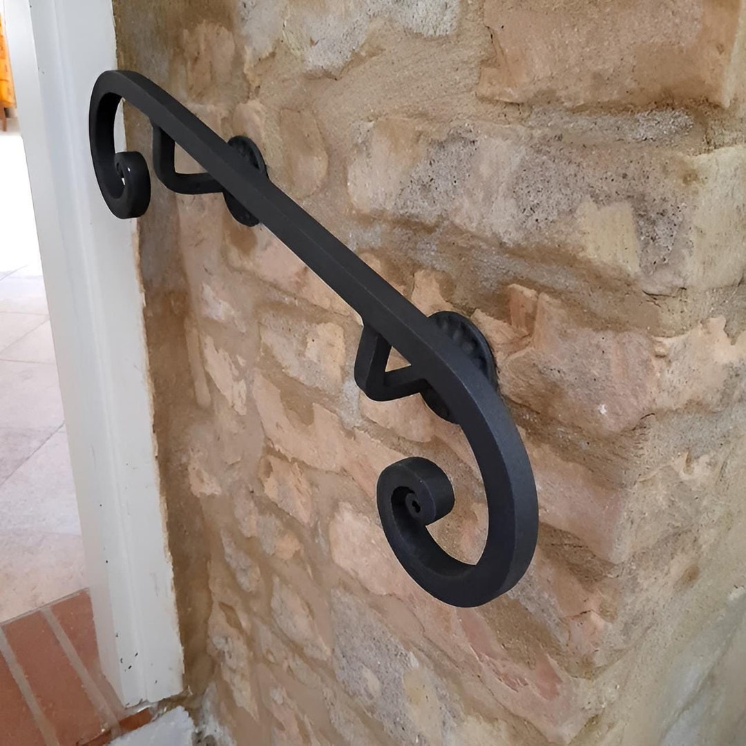 Wrought Iron Handrail | Domus Model | Stair Railing | Length 50–400 Cm ...