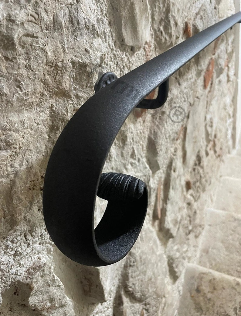 Corrimano in Ferro Battuto Con Riccio Amalfi Da 50 a 450 Cm - Etsy