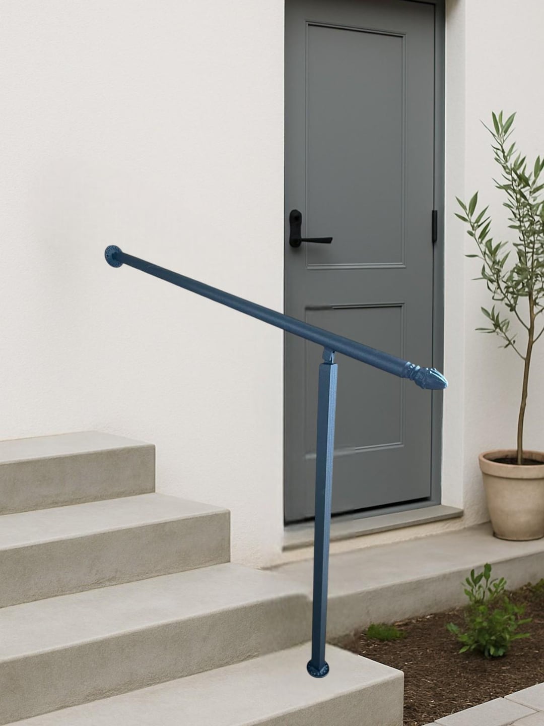 Mediterranean Style Articulated Iron Handrail | Available in Various ...
