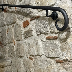Wrought Iron Handrail Riccio Positano From 50 to 450 Cm for Indoors and ...