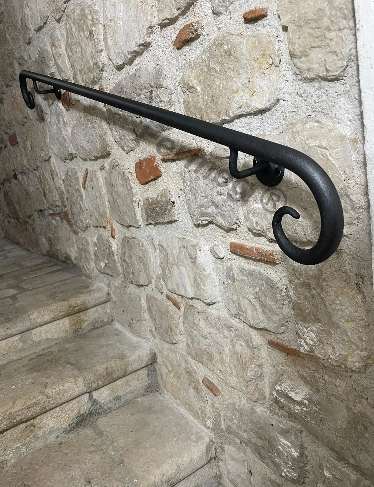 Curl Positano Wrought Iron Handrail From 50 to 450 Cm for - Etsy UK