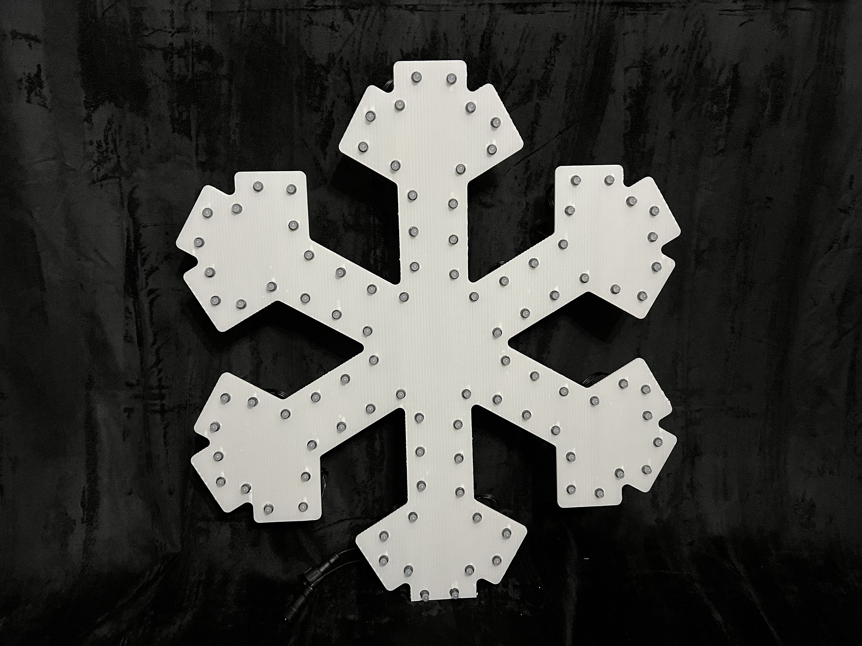 WS2811 12v Smart LED Christmas Snowflake Prop - 100 LED - Light Show ...