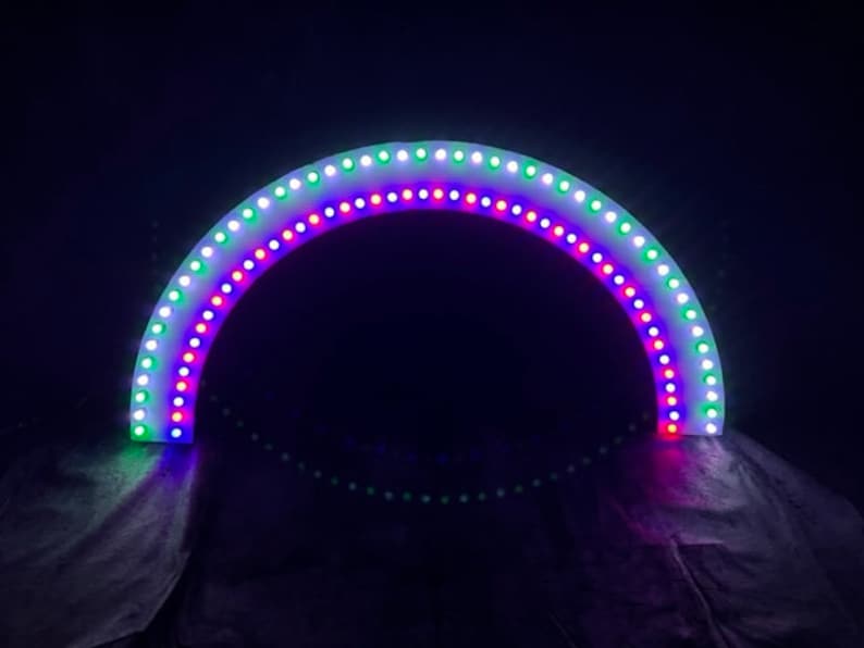 WS2811 12v Smart LED Arch Prop - 50 or 100 LED - Light Show Prop ...