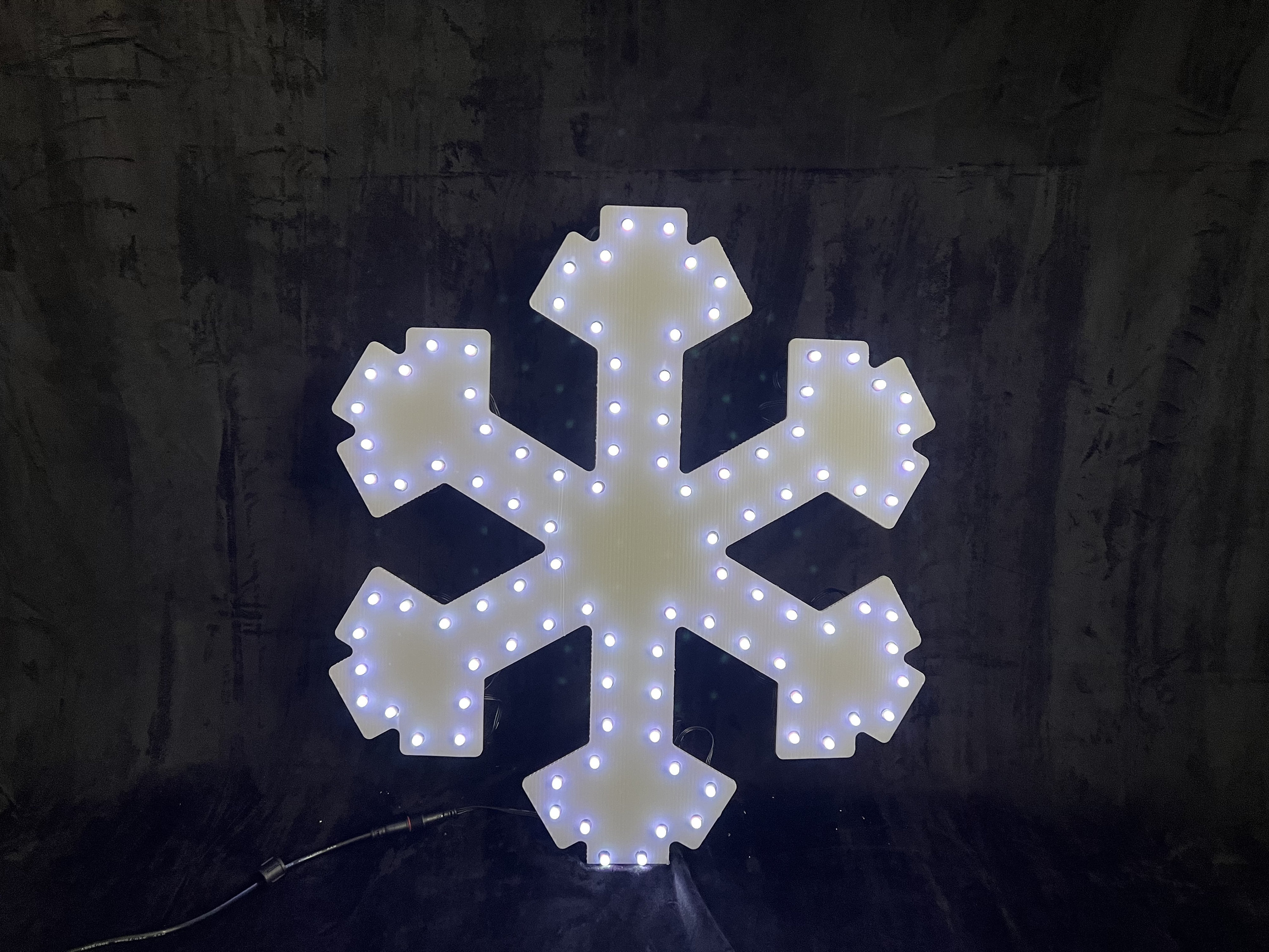 WS2811 12v Smart LED Christmas Snowflake Prop - 100 LED - Light Show ...
