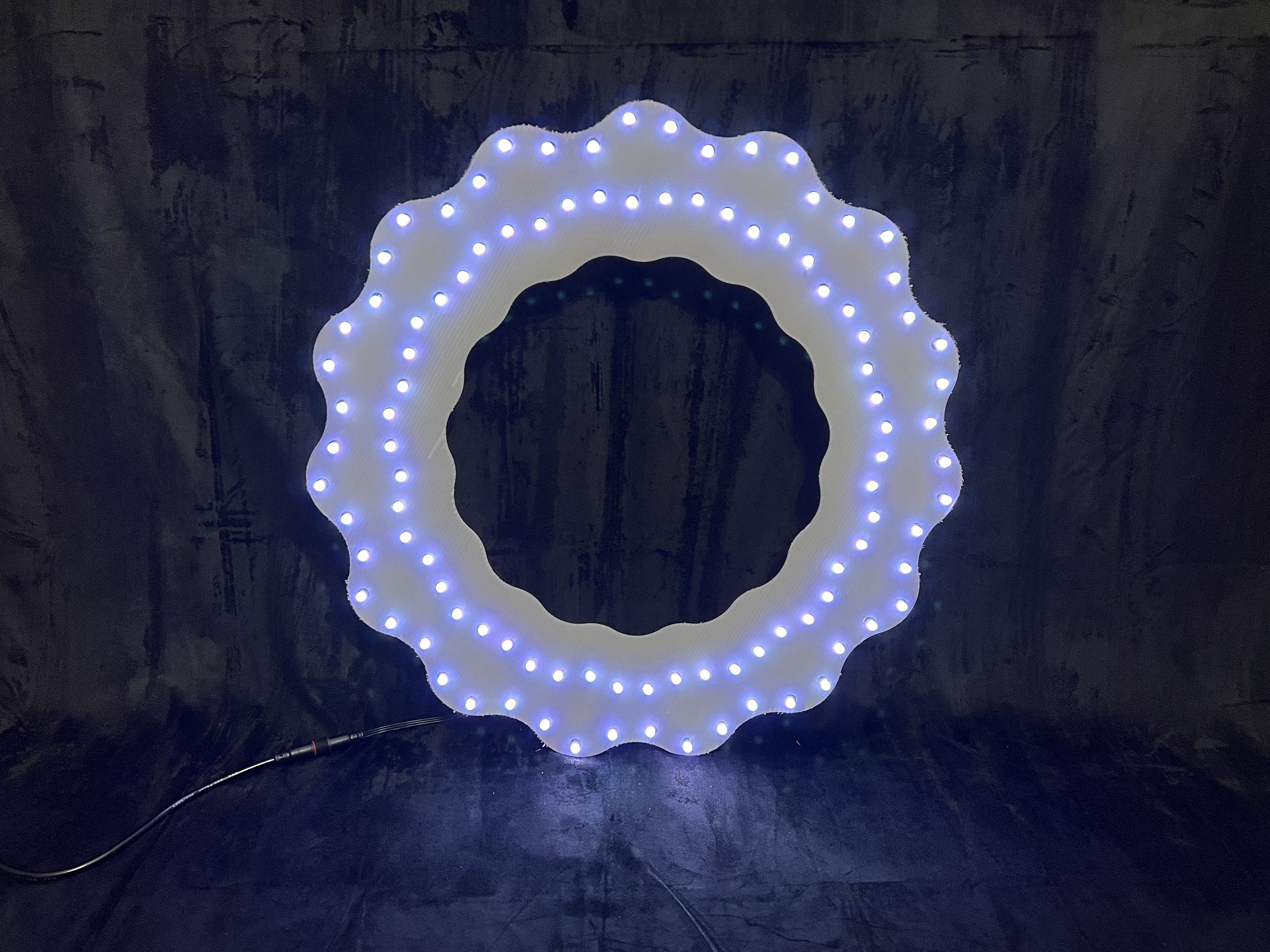 WS2811 12v Smart LED Christmas Wreath Prop - 50 or 100 LED - Light Show ...