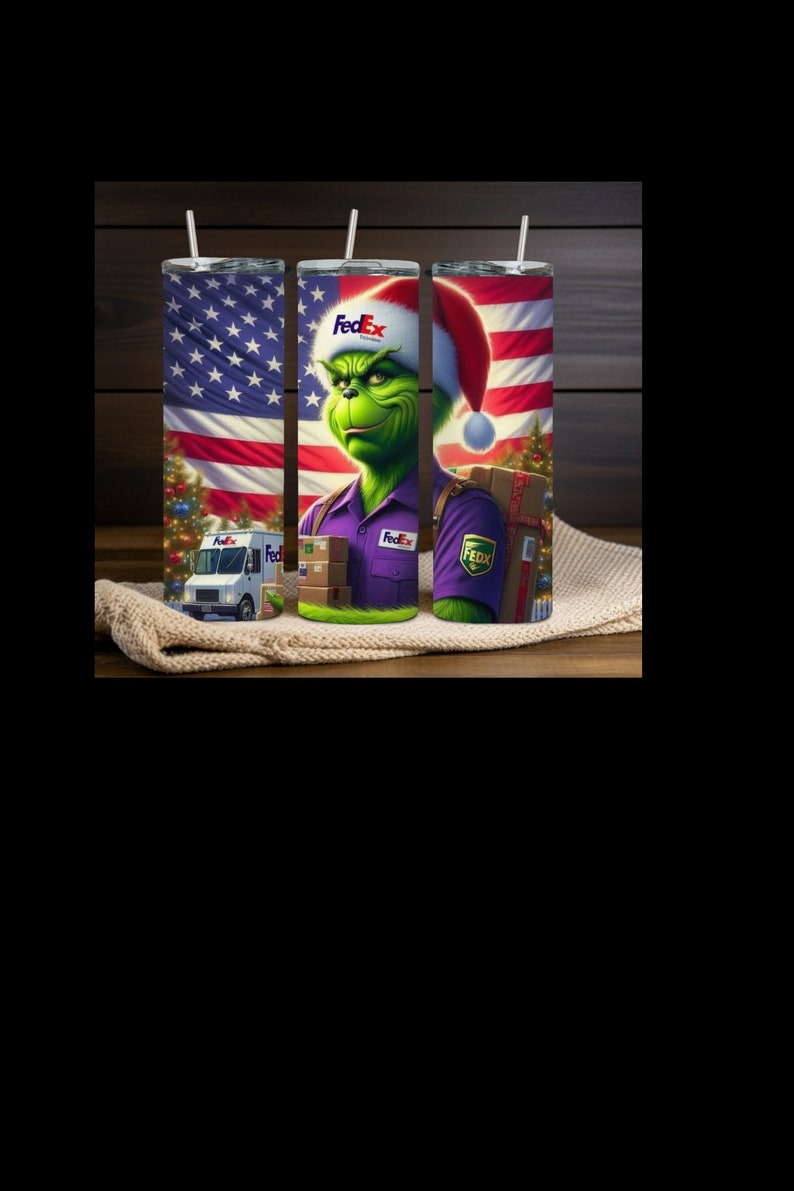Fedex Grinch Tumbler - Etsy