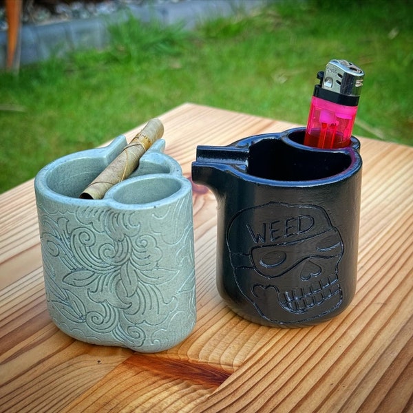 Ashtray and Joint Holder - Etsy
