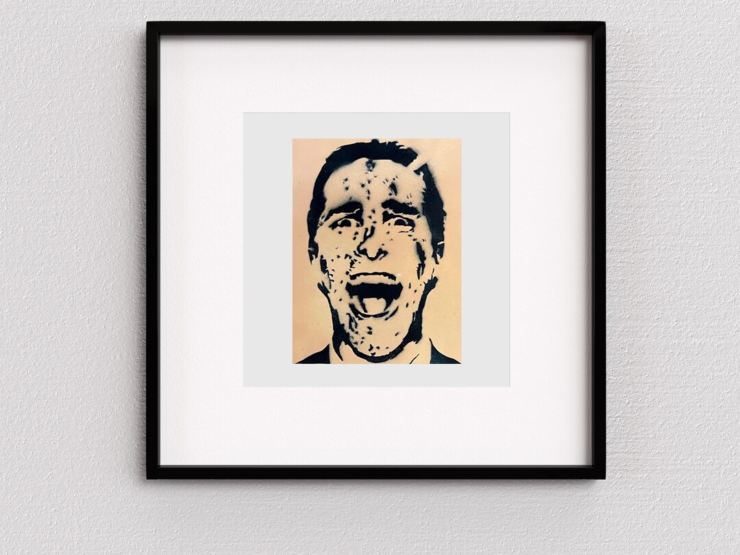 Patrick Bateman Wall Art – American Psycho Inspired Dark Pop Culture ...