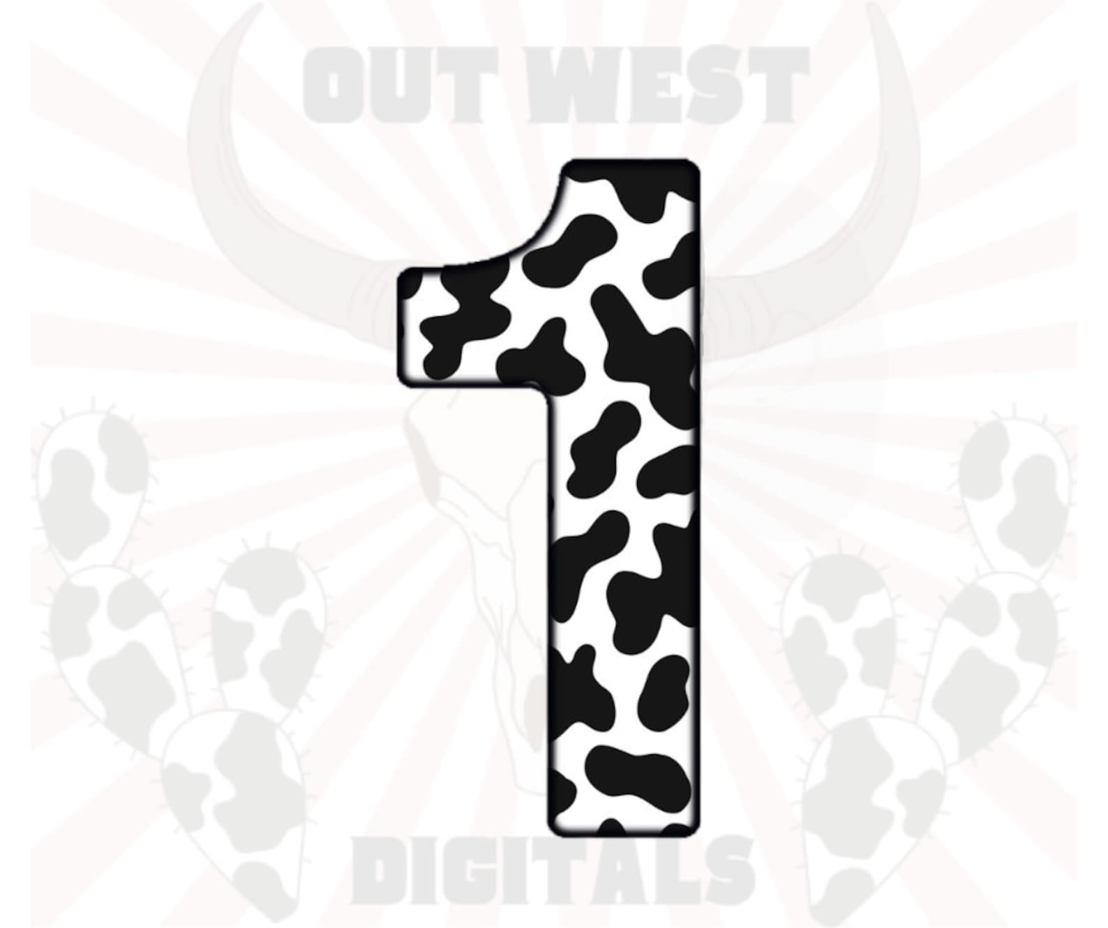 One Barnyard Birthday and Cow Print One Sublimation PNG Download ...