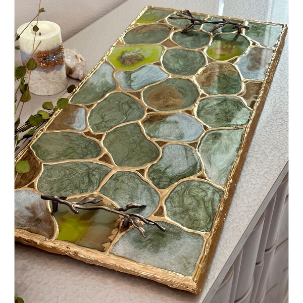 Resin Serving Tray - Etsy