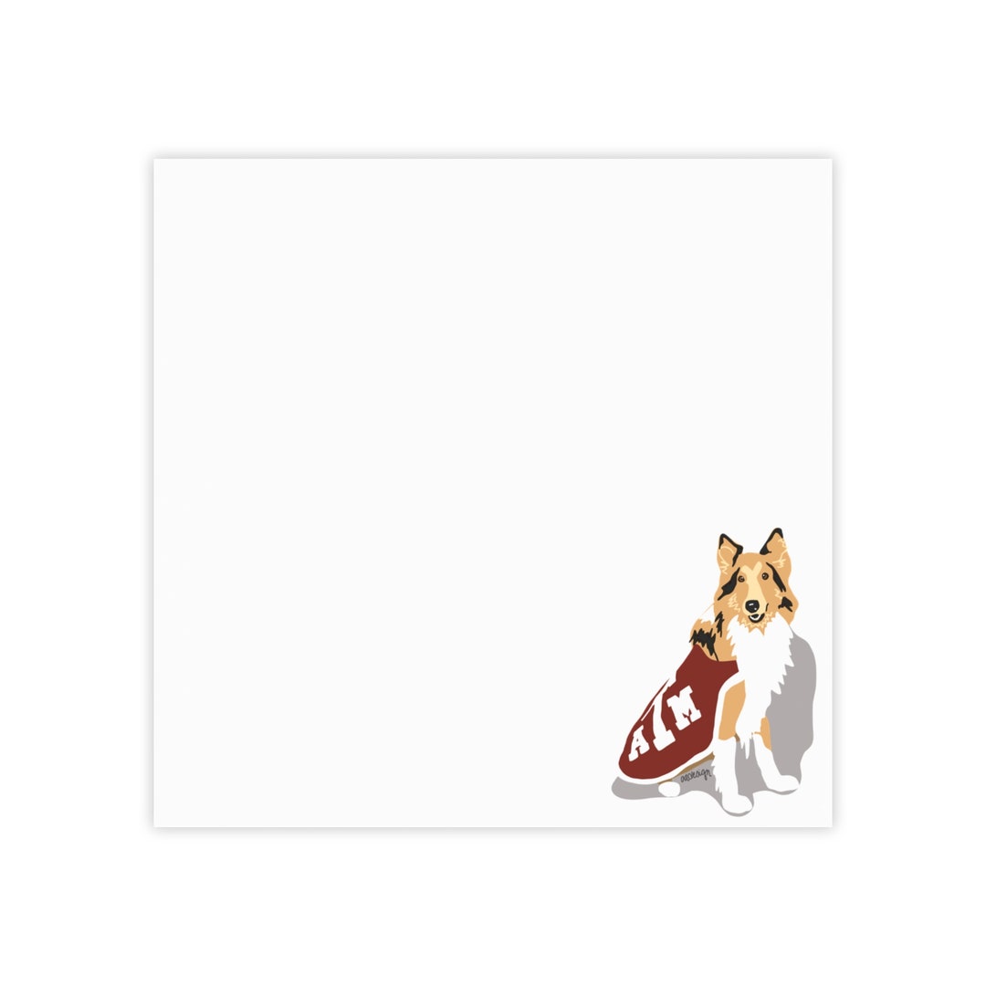 Dog Mascot Post-it® Note Pads | Two Sizes: 3x3, 4x4 - Etsy