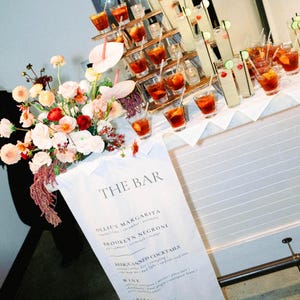 Custom Linen Bar Menu Sign: Wedding, Shower, Events - Etsy