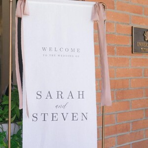 Custom Linen Welcome Sign: Wedding, Bridal Shower, Baby Shower ...