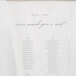 Wedding Seating Chart/ Linen Seating Chart/ Linen Signs/ Events Signs ...