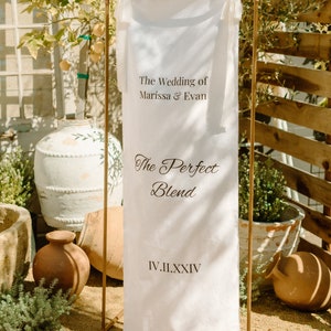 Long Linen Welcome Sign, Wedding Welcome Sign, Wedding Signs, Wedding ...