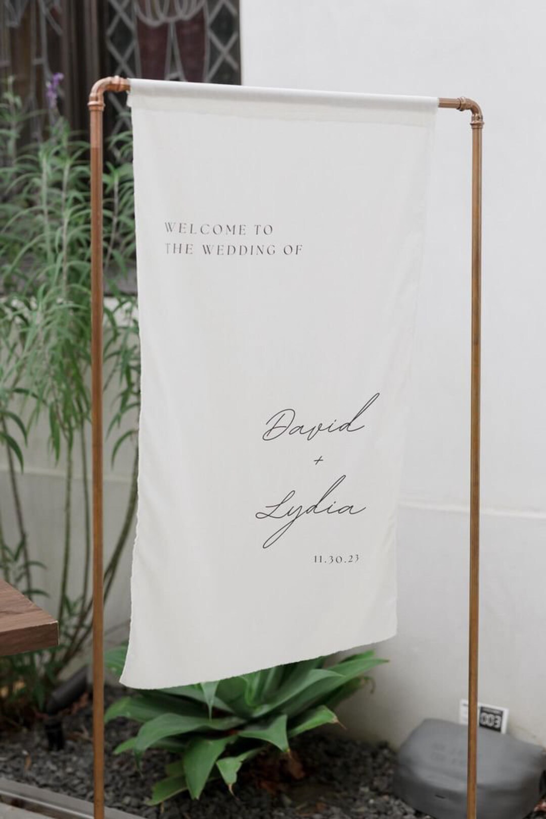 Custom Linen Welcome Sign for Weddings / Special Events, Custom Linen ...