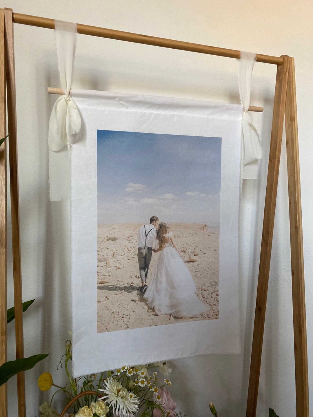 Custom Linen Photo Banner: Wedding Welcome Sign, Wall Decor, Home Decor ...