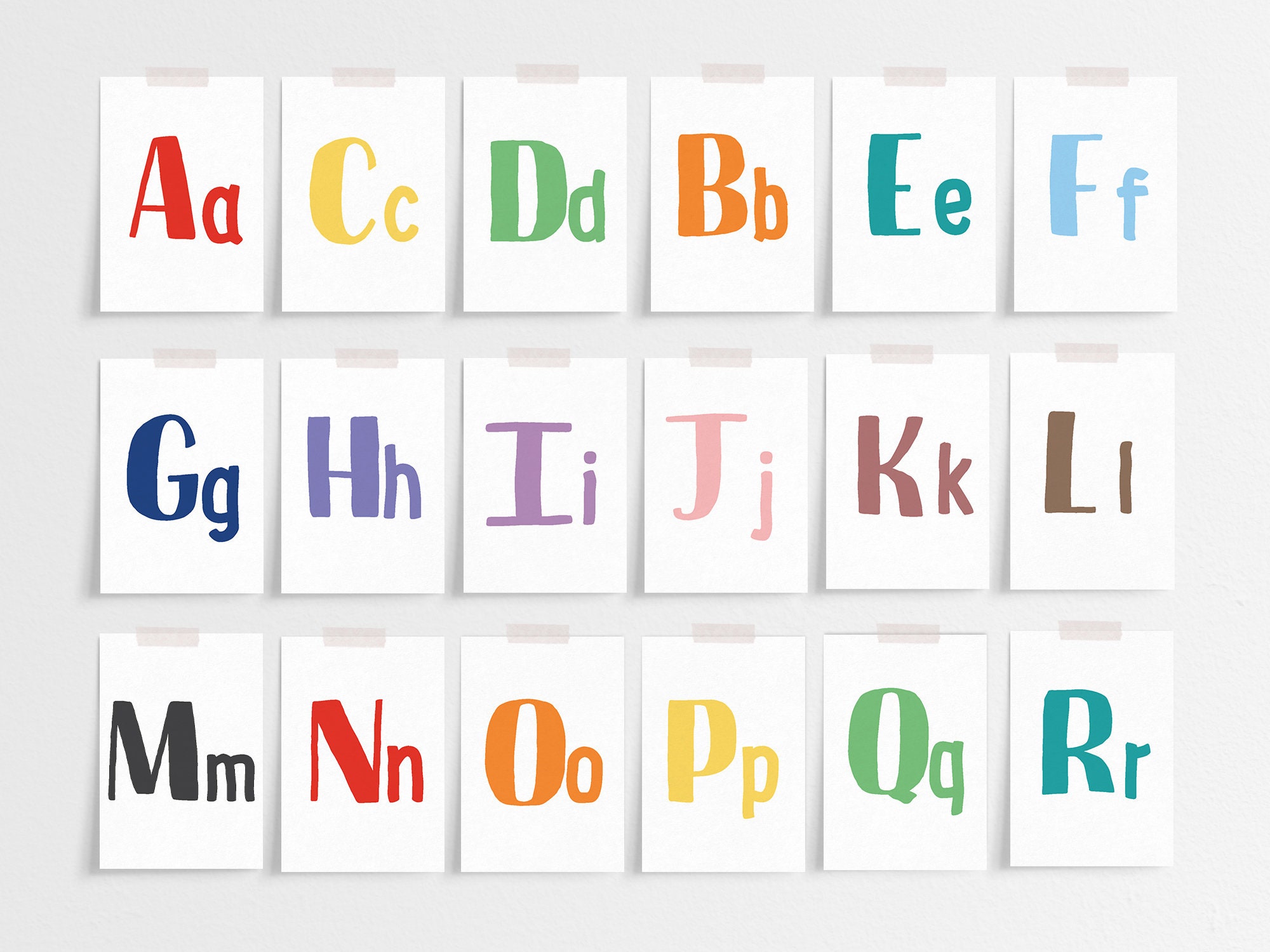 Tarjetas Flash ABC, Tarjetas Flash del Alfabeto, Tarjetas A-Z, Aprender ...