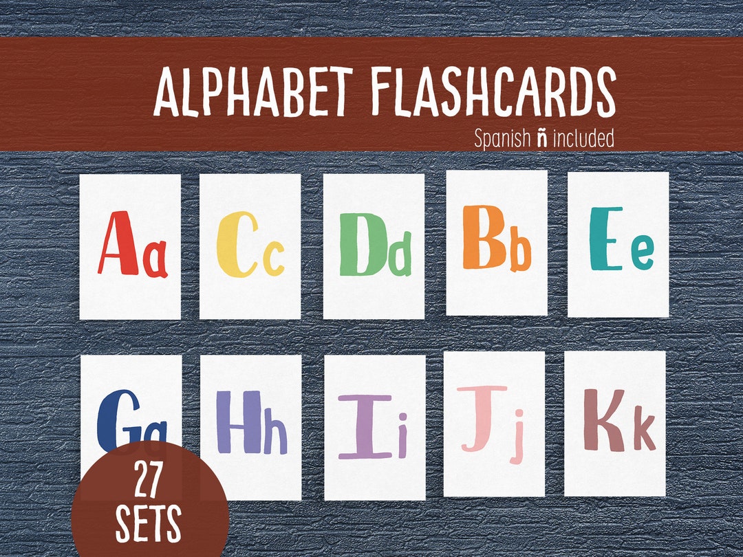 ABC Flash Cards, Alphabet Flashcards, A-Z Cards, Learn Abcs, Alphabet ...