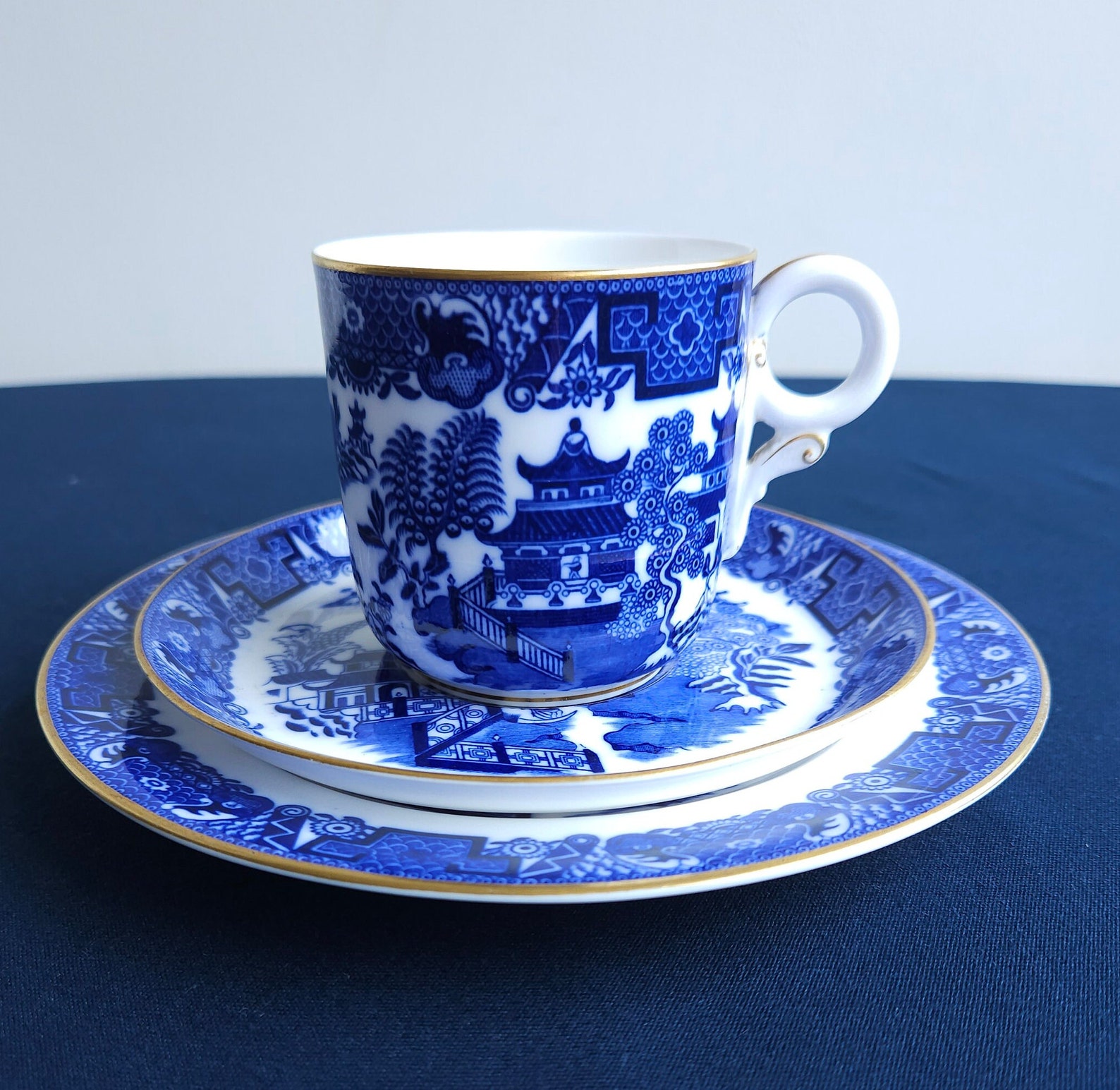 Antique 1905 Trio Royal Worcester Tea Cup With Saucer and Side Plate ...
