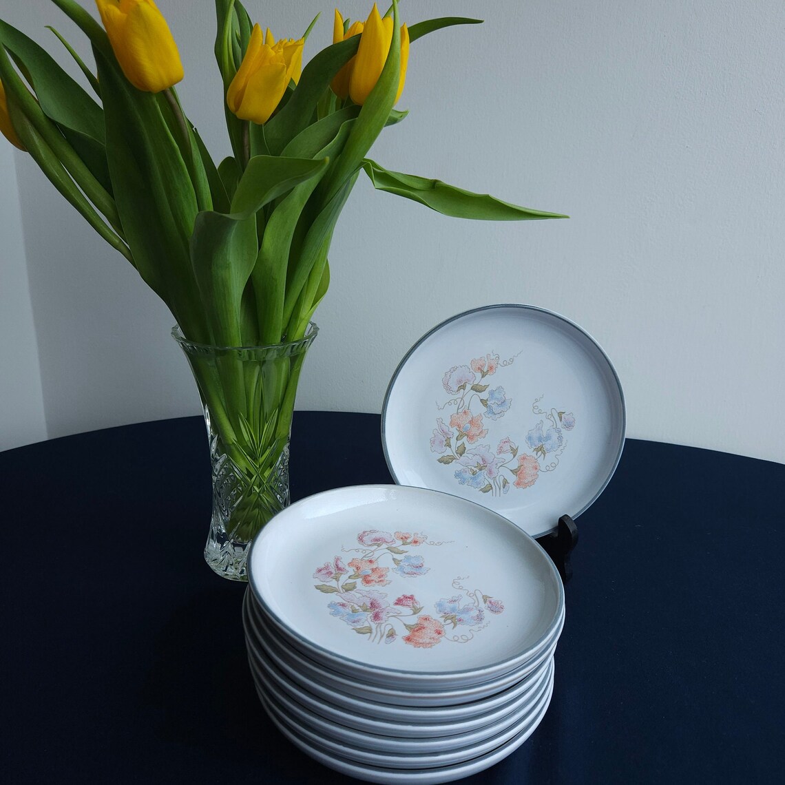 Denby Pottery - Encore Pattern - Coffee Cup & Saucer - Tea / Side Plate ...