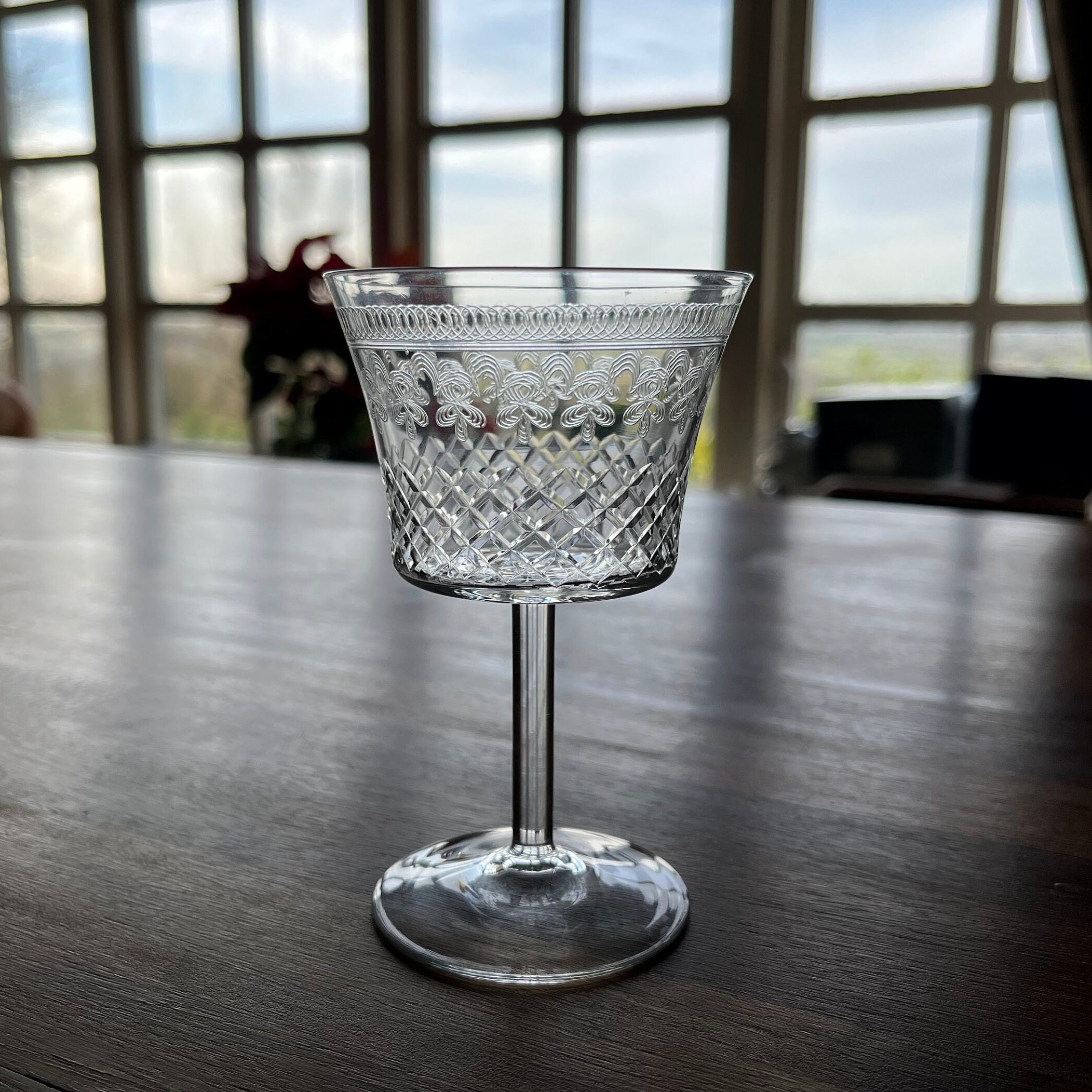 Pall Mall Lady Hamilton Crystal Glass - Lead Cut Glass- Champagne ...