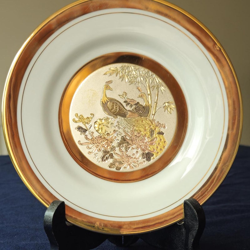 Chokin Plate 24k Gold - Etsy UK